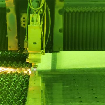 Sheet metal processing laser cutting process